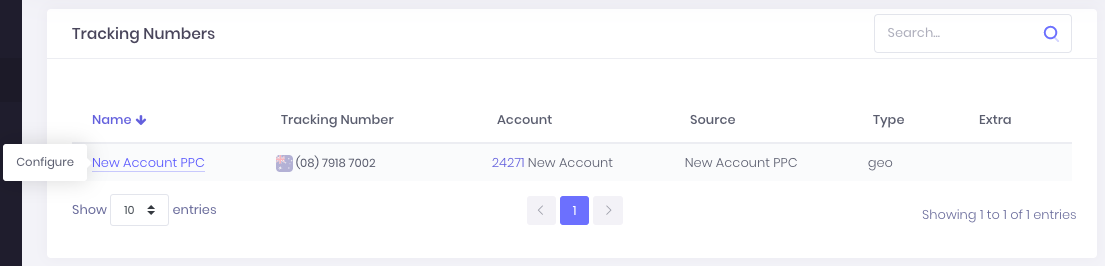 Modify the call flow of a tracking number – WildJar